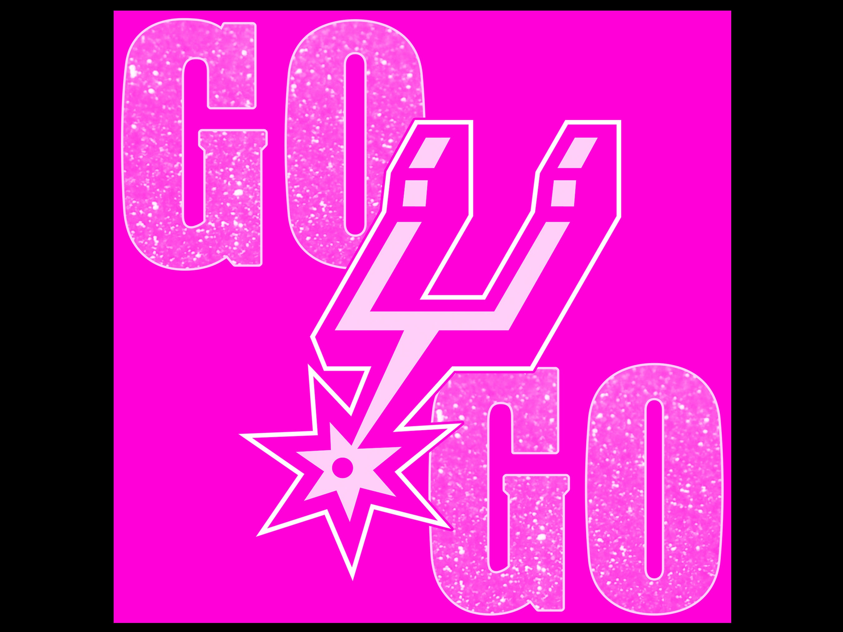 Go Spurs Go (pink) PNG FILE - Etsy