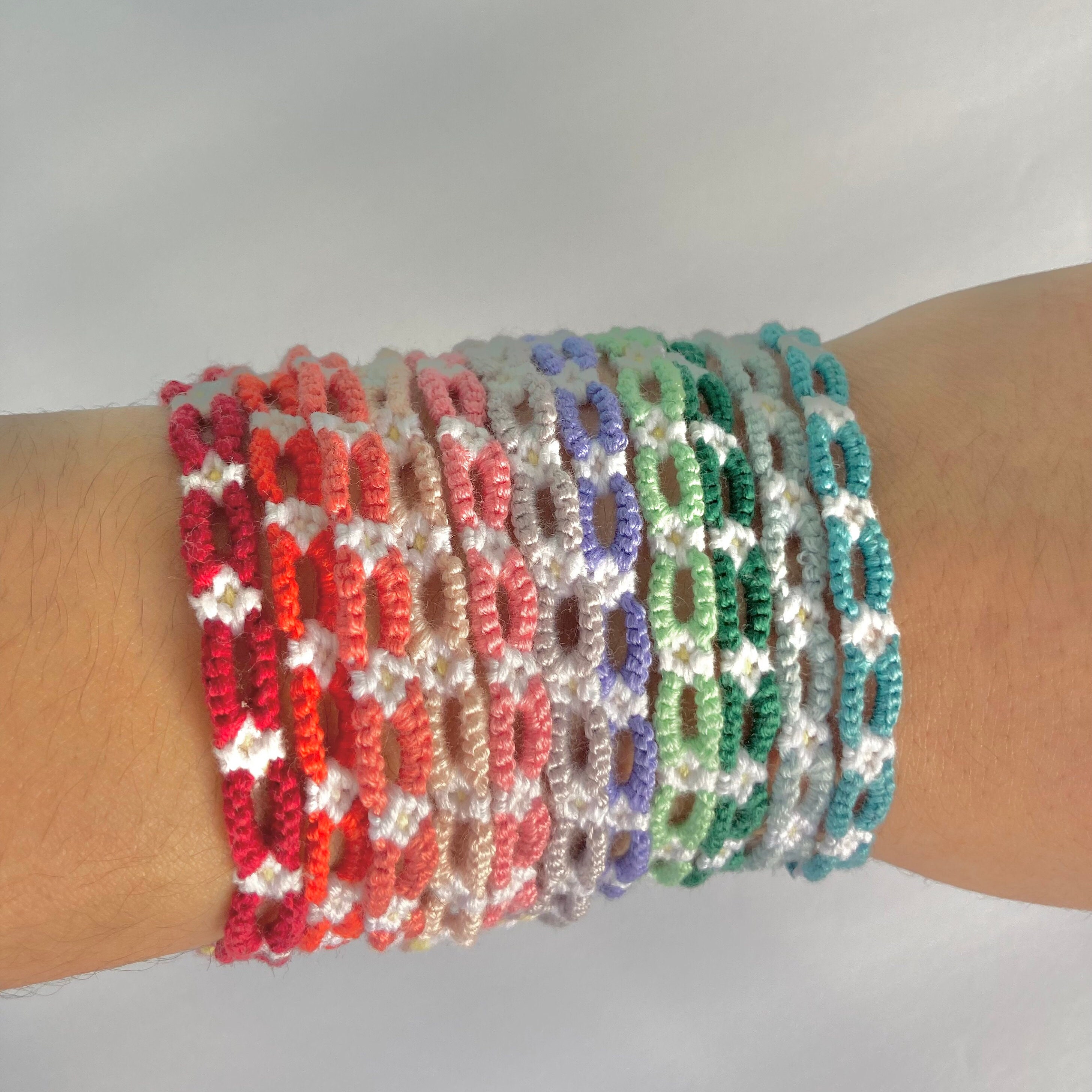 Daisy Chain Friendship Bracelets - Etsy