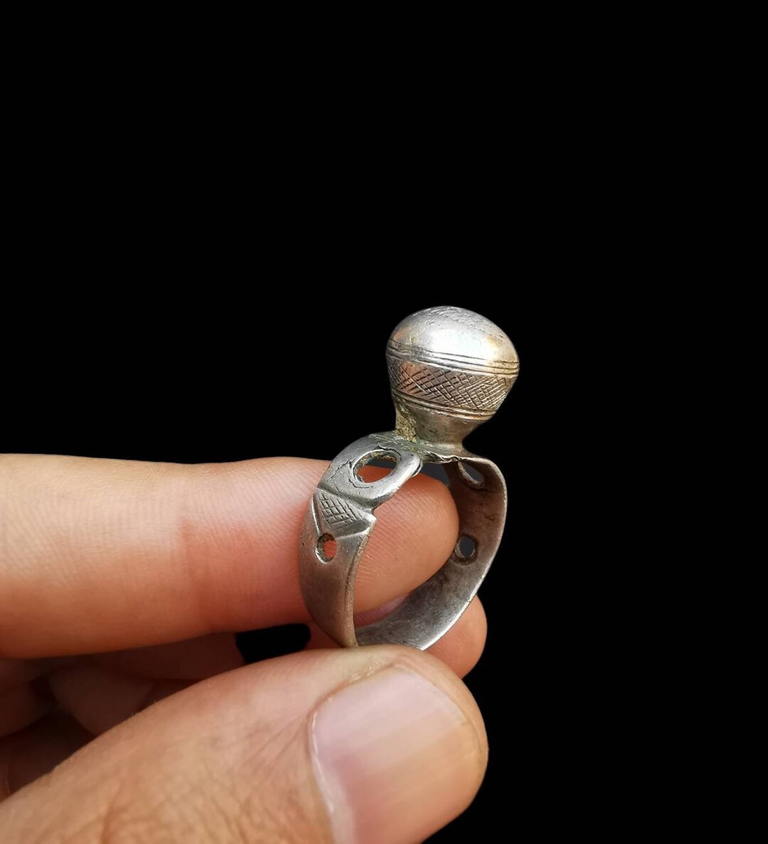 Old Fulani Tribal Ring From the Sahel With Agate,african Massive Ring ...