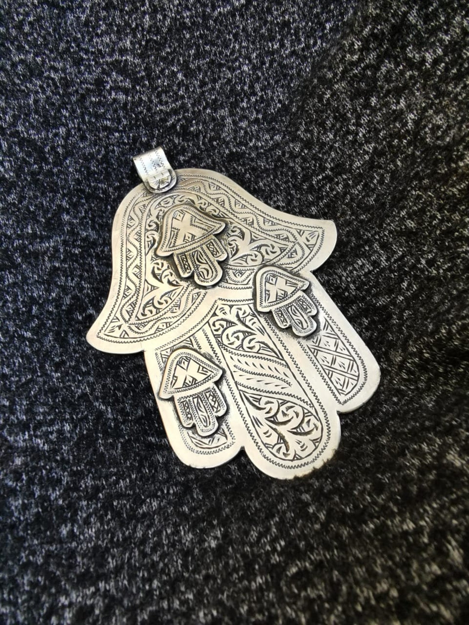 Ancient Berber Hand of Fatma in Berber Silver،hand of Fatima, Hand of ...