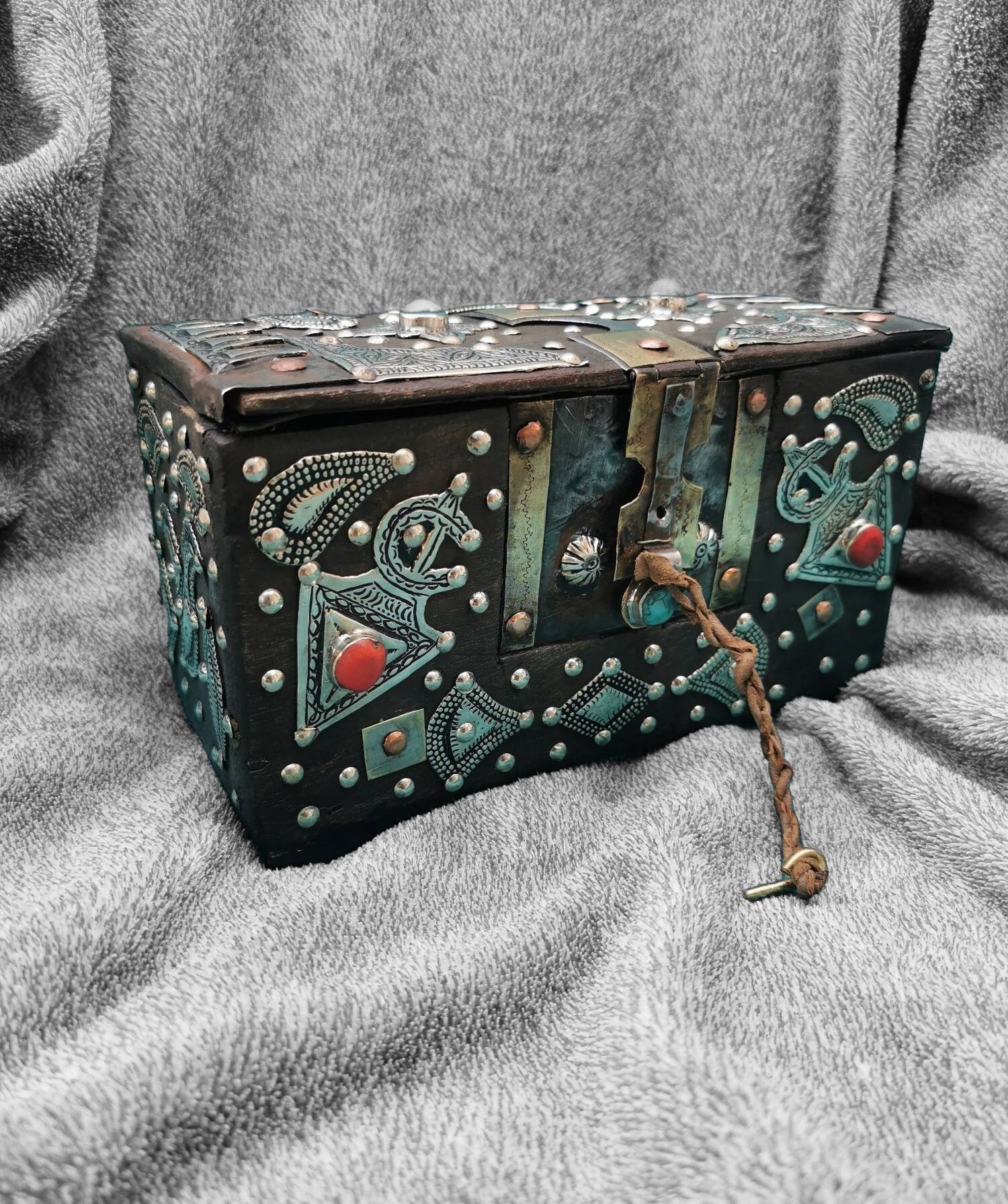 Antique Mauritanian Jewelry Box: Hand-carved Tribal Storage - Etsy
