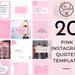Pink Instagram Canva Template | Pink Instagram Post Template ...