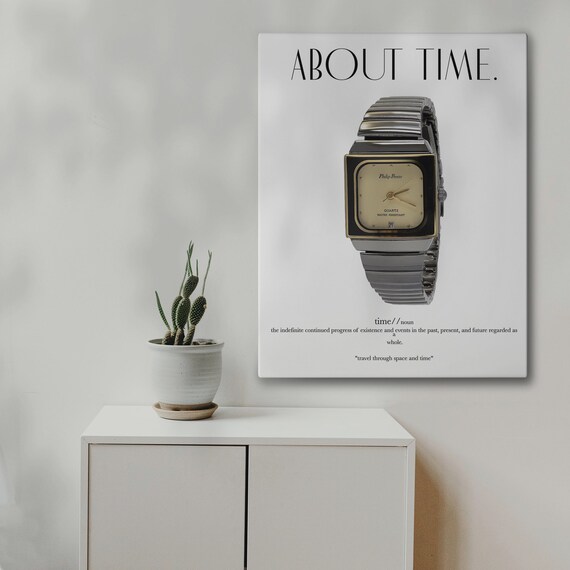 About Time Definition Vintage Poster. - Etsy