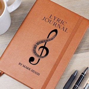 Craft Your Melody: Personalized Leather Journal for Pianists - Ideal ...