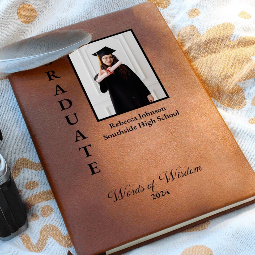 Personalized Graduation Guest Book Custom Graduate Memory Journal ...