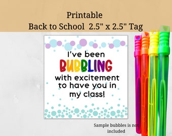 Bubbling With Excitement Tag - Etsy