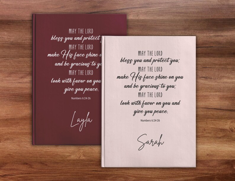 Personalized Christian Journal for Women and Men, Bible Study Prayer ...