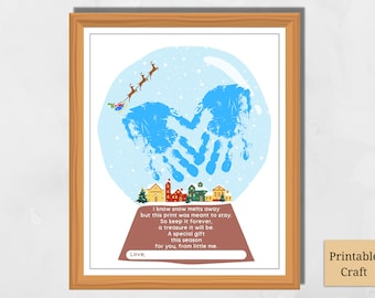 Handprint Christmas Poem - Etsy