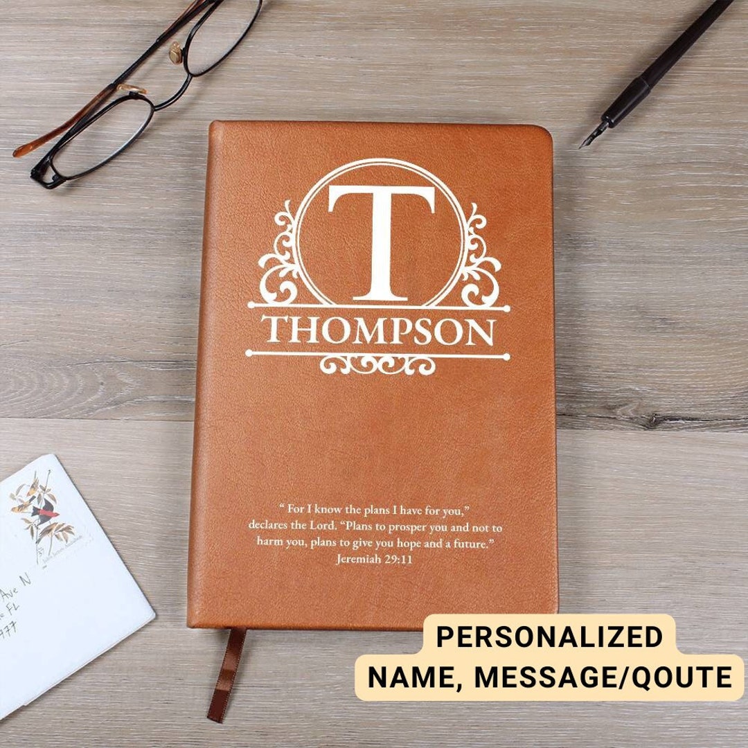 Personalized Christian Journal for Men, Bible Study Prayer Journal ...