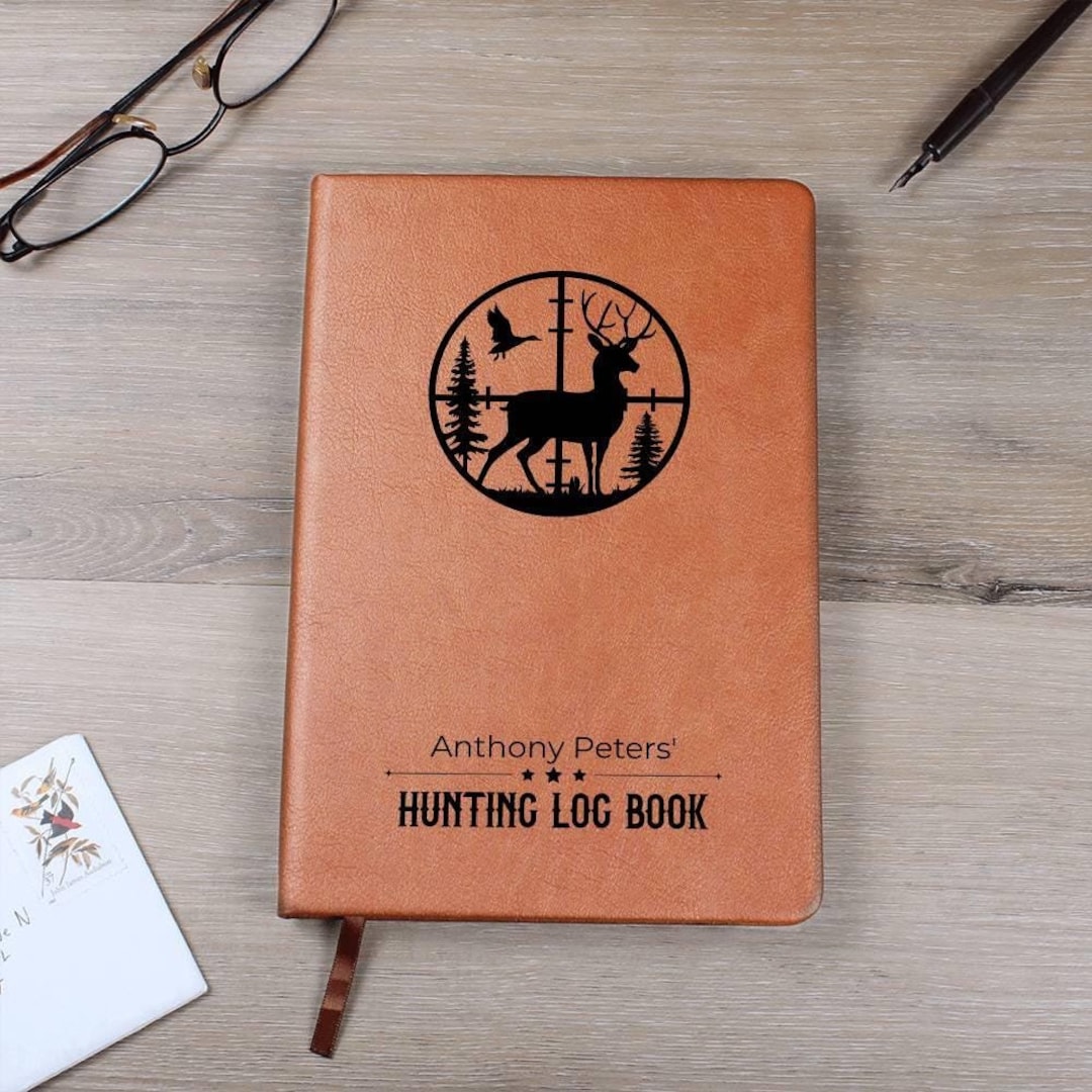 Personalized Hunting Journal - Custom Leather Notebook - Gifts for Men ...