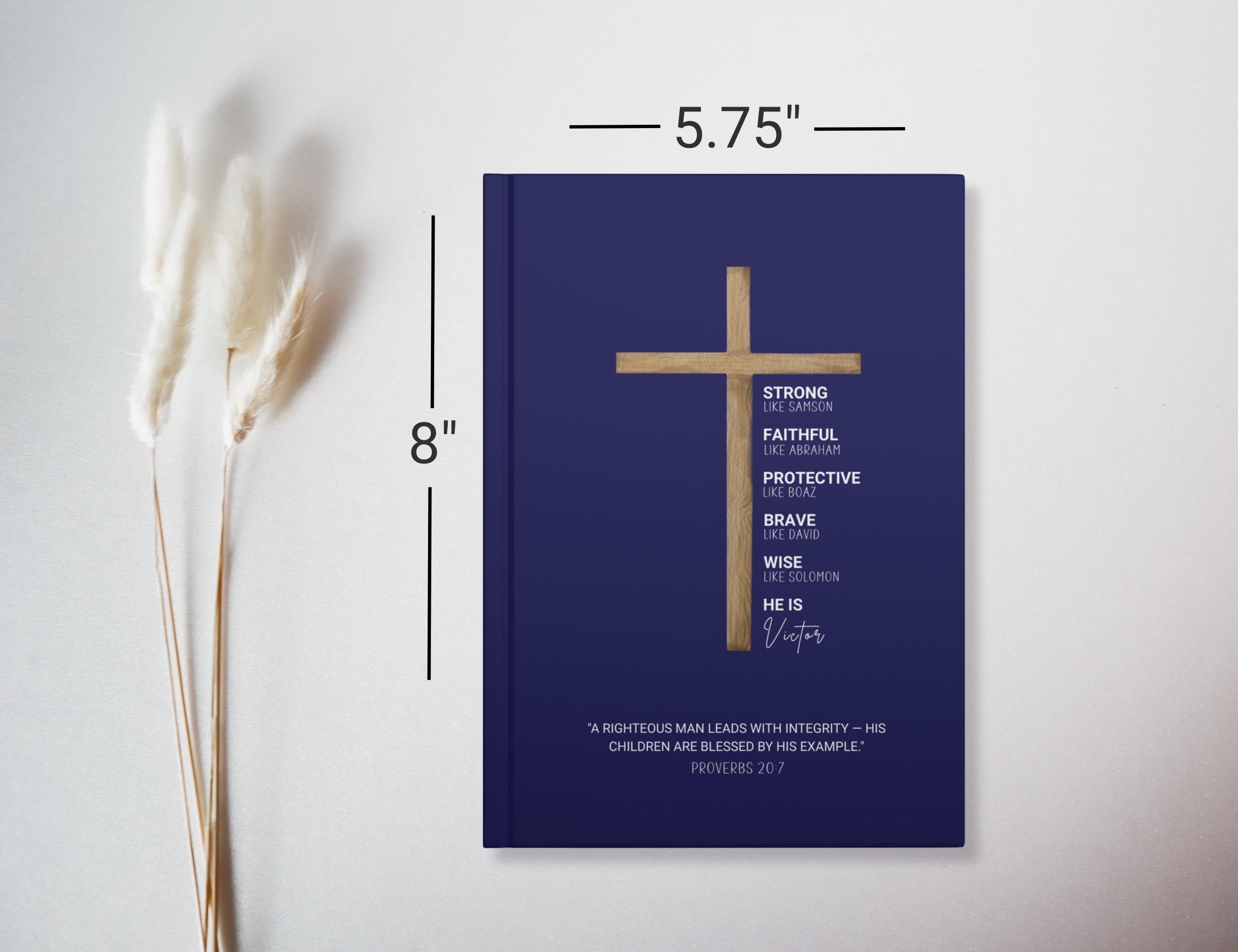 Personalized Christian Journal for Men, Bible Study Prayer Journal ...