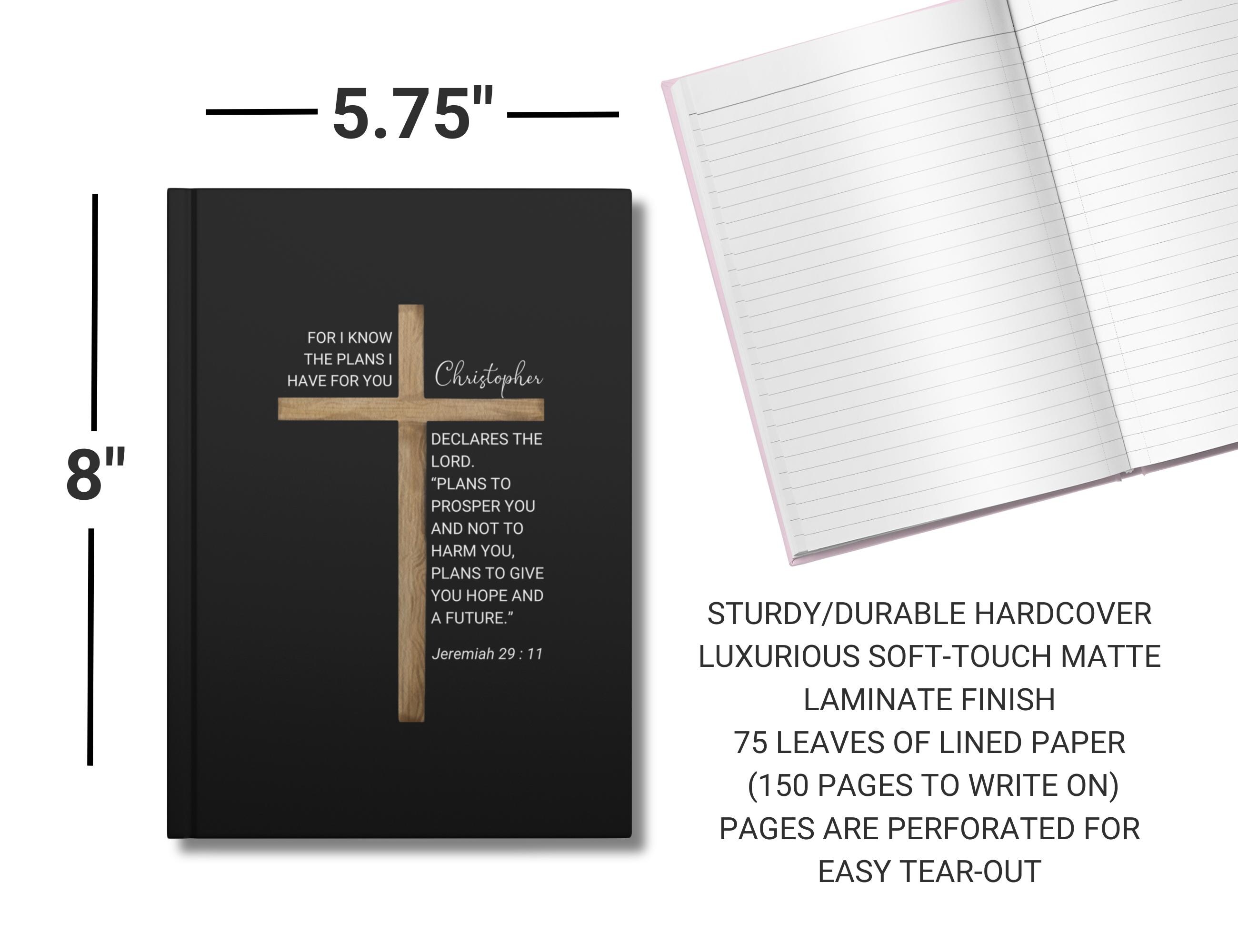 Personalized Christian Journal for Men, Bible Study Prayer Journal ...