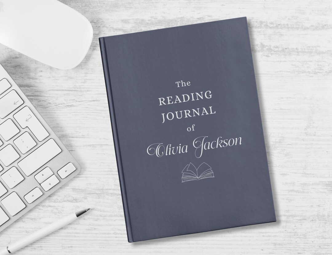 Personalized Reading Journal Custom Reading Tracker Hardcover Notebook ...