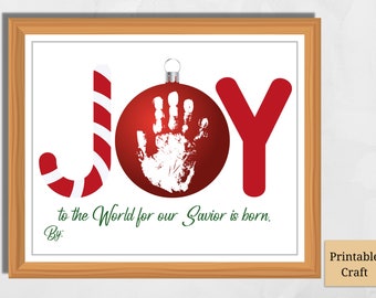 Joy Handprint Printable - Etsy