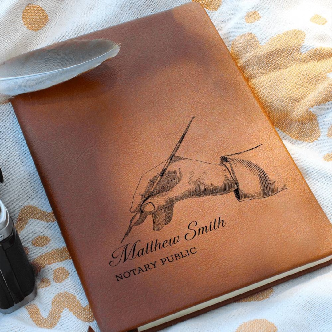 Personalized Notary Journal, Loan Signing Agent Journal, Gift for ...