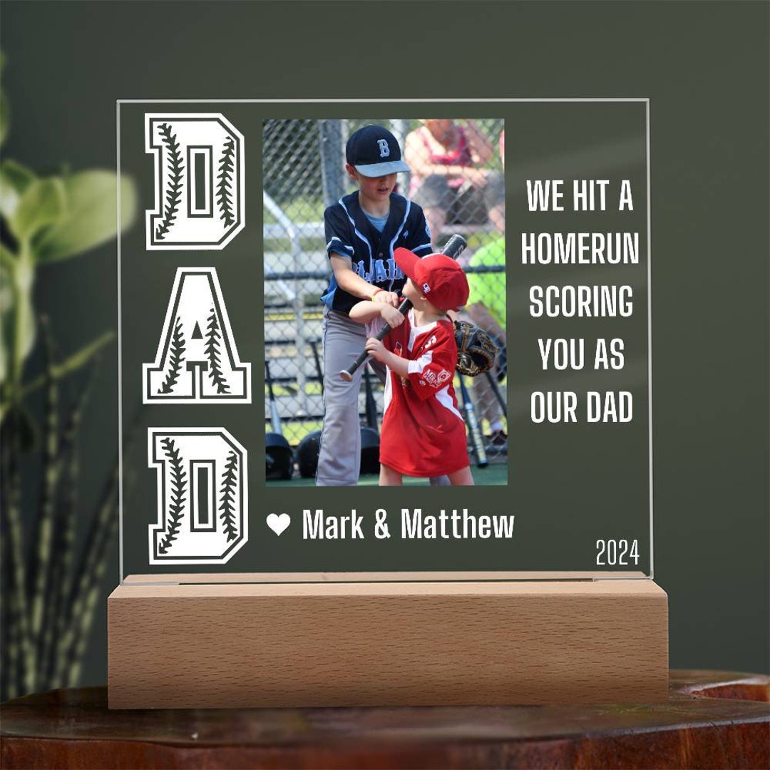 Personalized Father's Day Gift, Baseball Dad, Unique Custom Gift, First ...