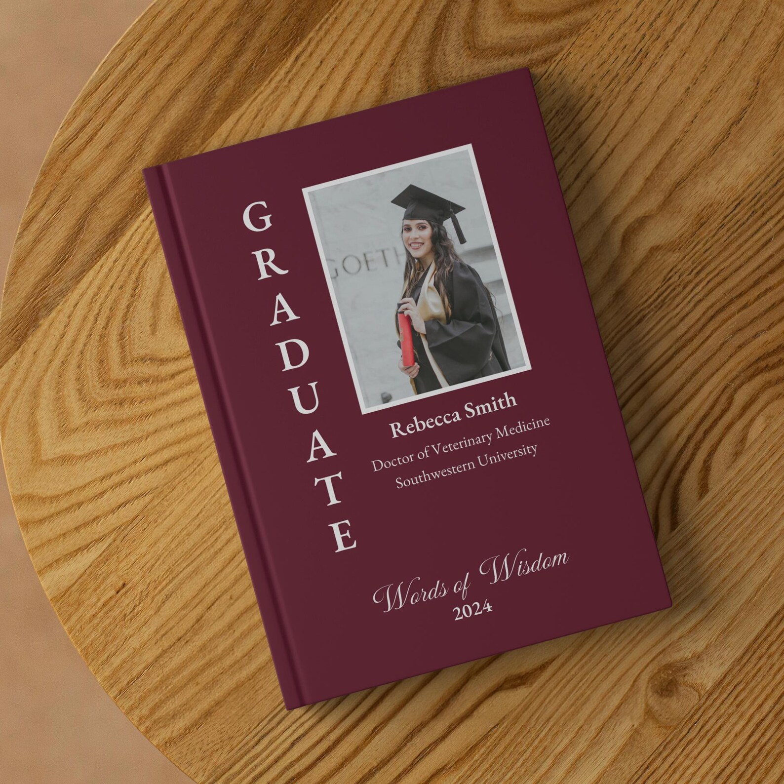 Personalized Graduation Guest Book Custom Graduate Memory Journal ...