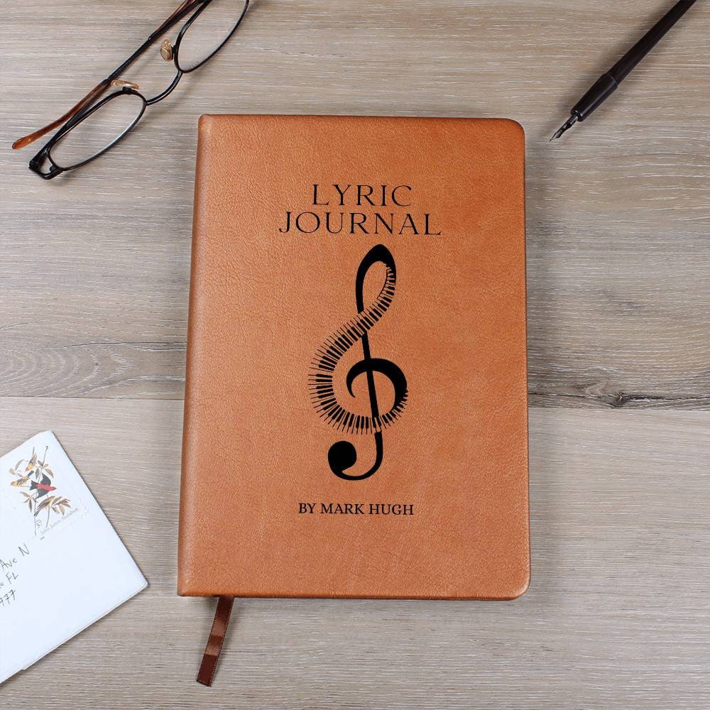 Craft Your Melody: Personalized Leather Journal for Pianists - Etsy