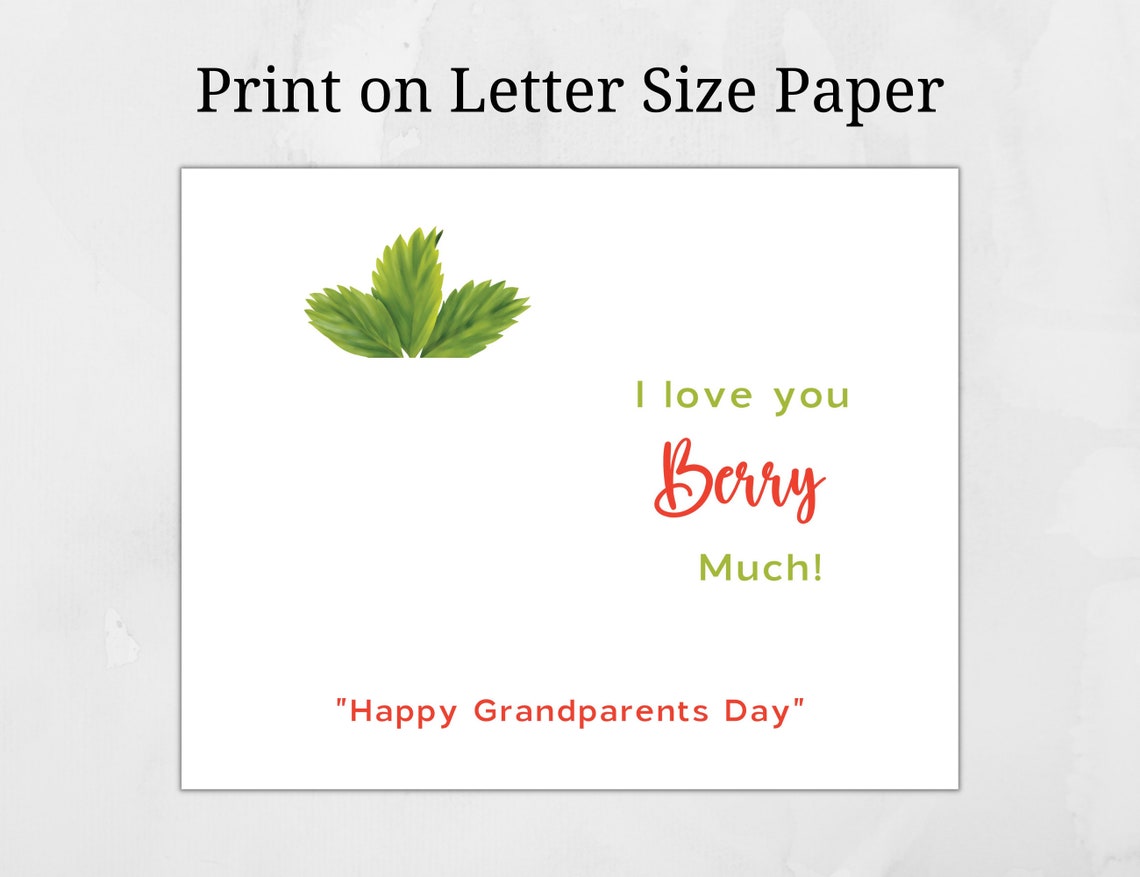 Grandparents Day Handprint Craft/ Printable Activity/gift for - Etsy