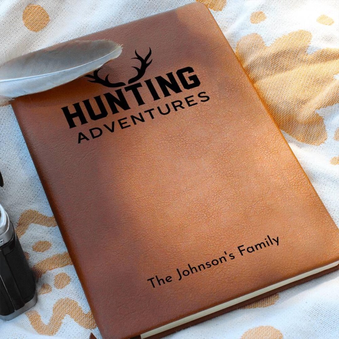 Personalized Hunting Journal - Custom Leather Notebook - Gifts for Men ...