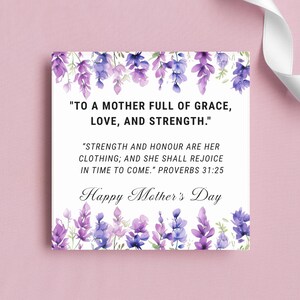PRINTABLE Floral Mother’s Day Bible Verse Cards | Scripture Cards for ...