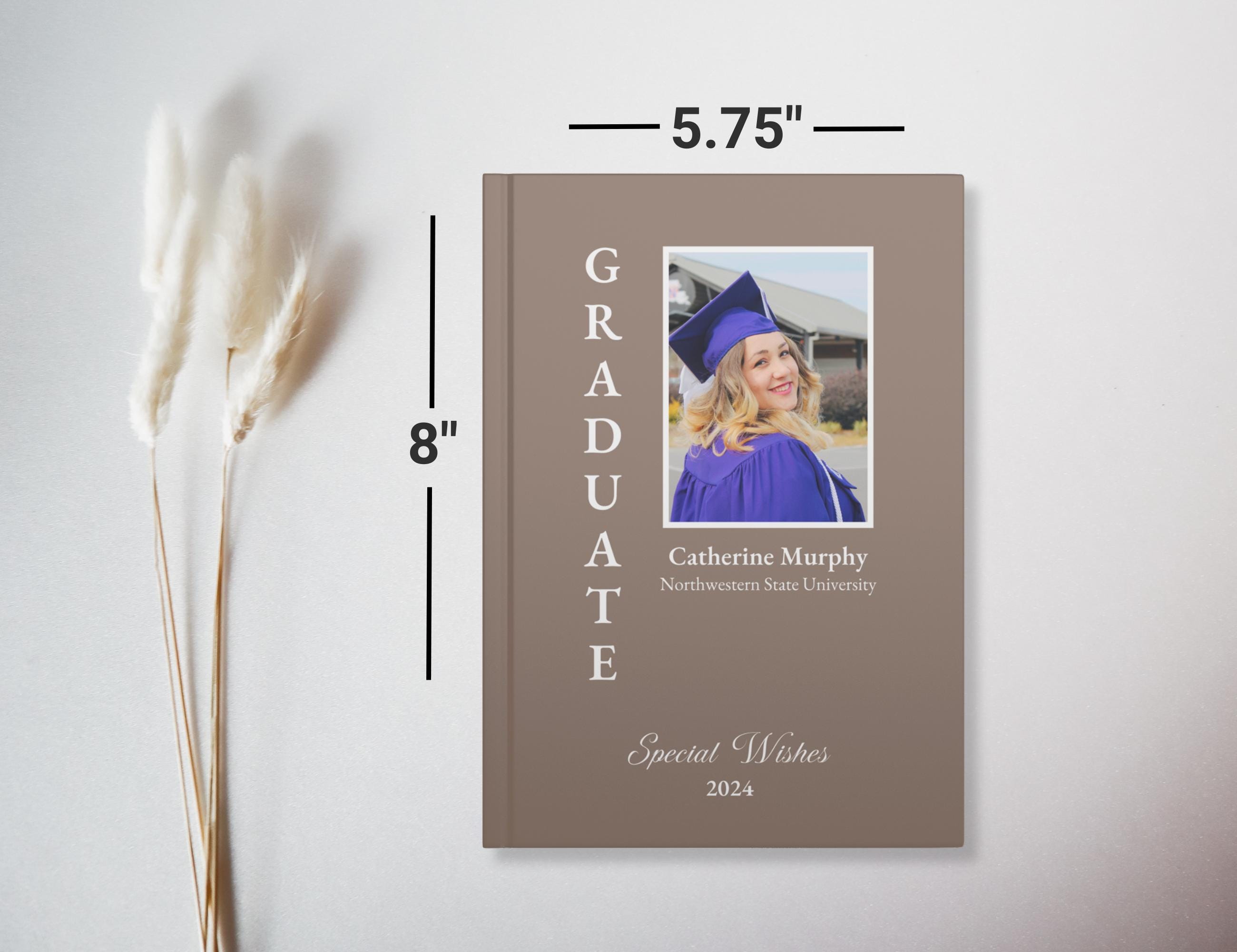 Personalized Graduation Guest Book Custom Graduate Memory Journal ...