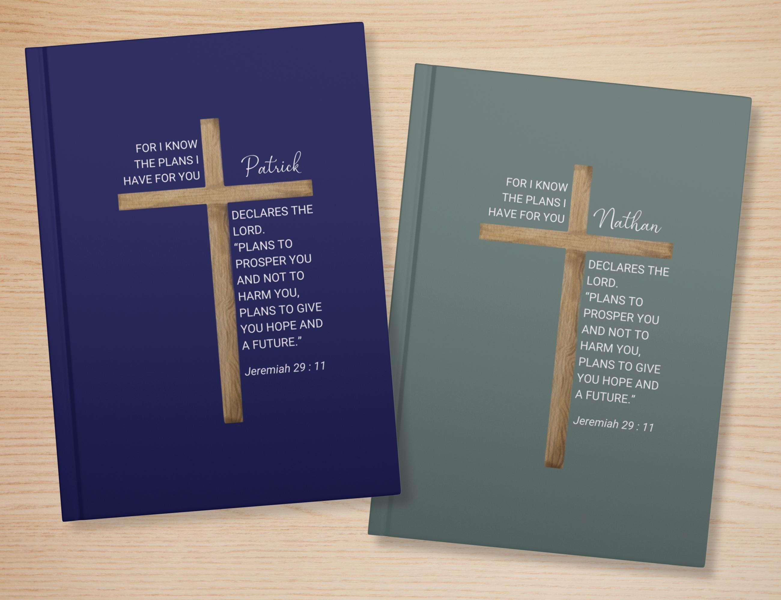 Personalized Christian Journal for Men, Bible Study Prayer Journal ...