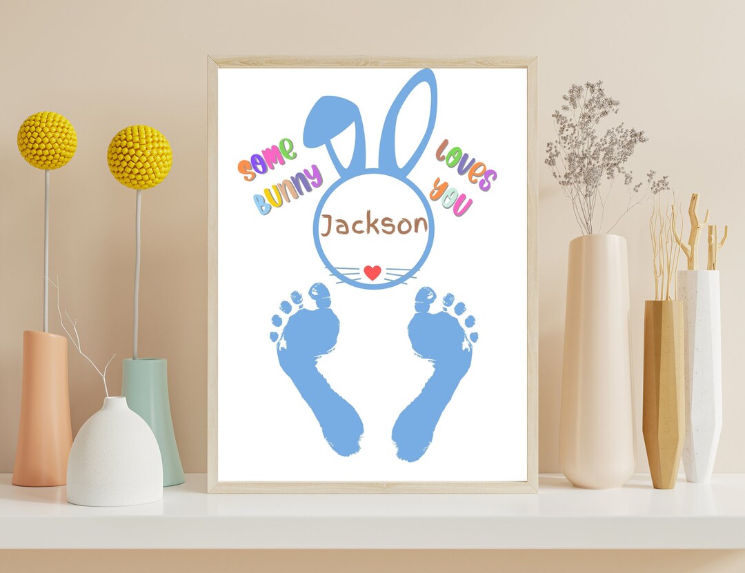 Easter/ Some Bunny Loves You/ Craft for Kids/ Handprint - Etsy
