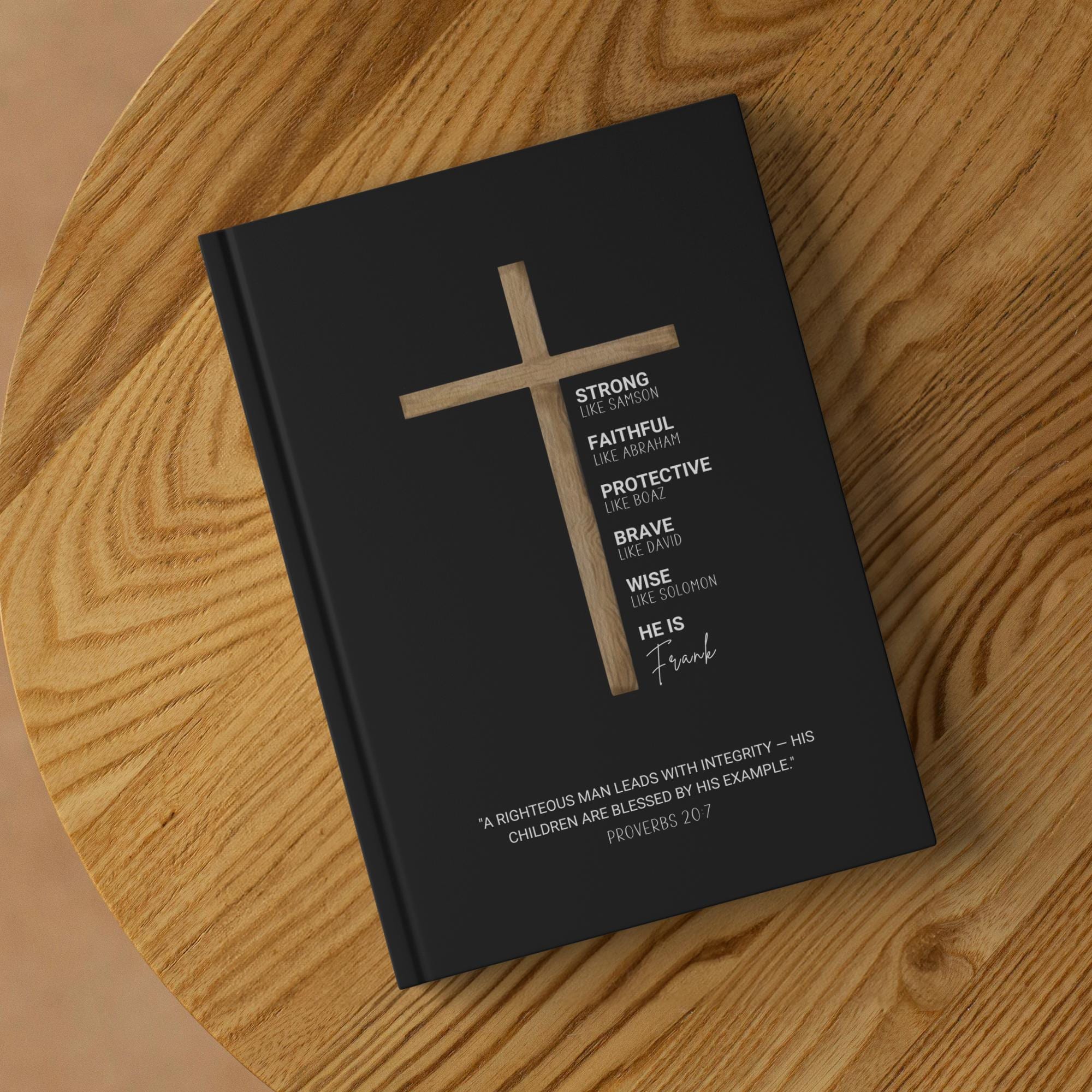 Personalized Christian Journal for Men, Bible Study Prayer Journal ...