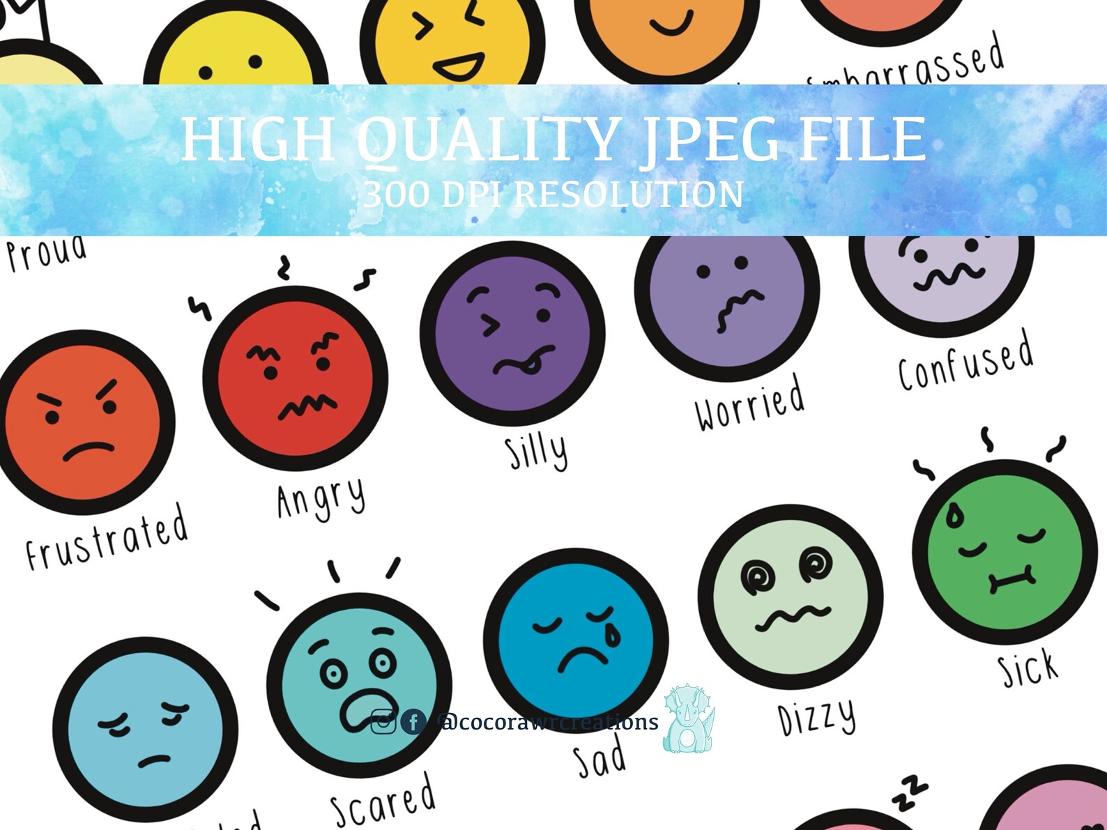 Printable Calming Corner Poster, Emotions Chart for Kids, Calm Down ...