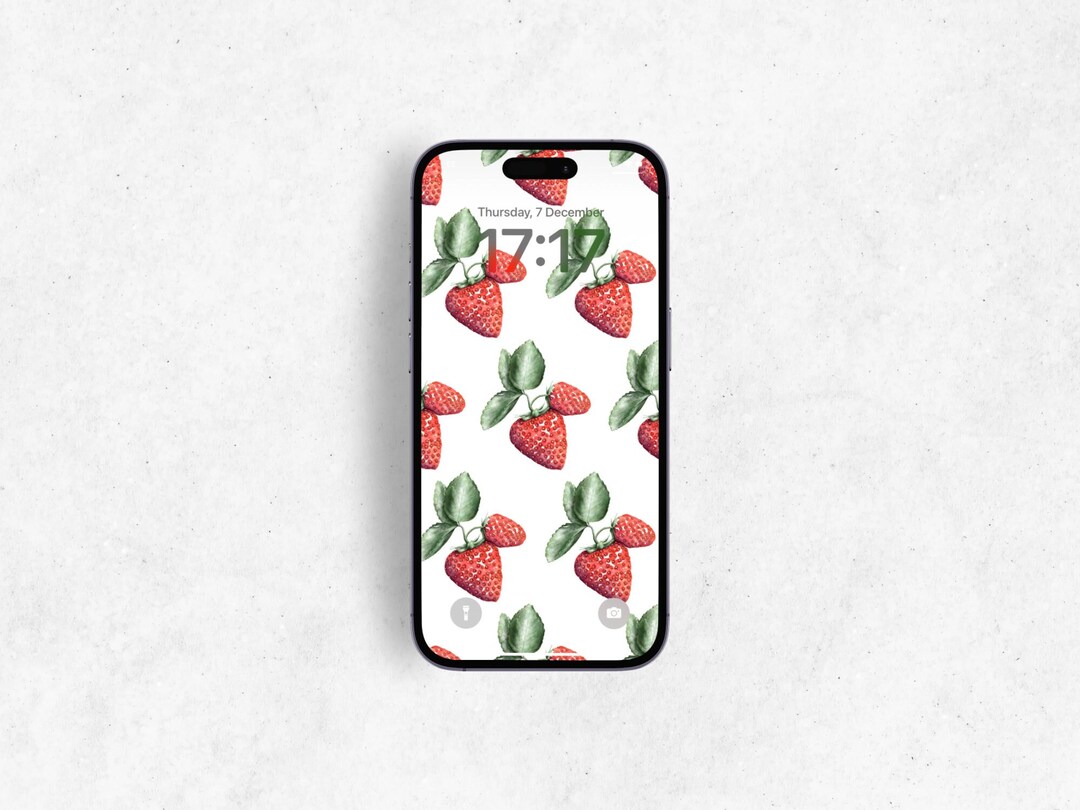 Strawberry Fruit iPhone Wallpaper, Fruit Phone Background, Home Lock ...