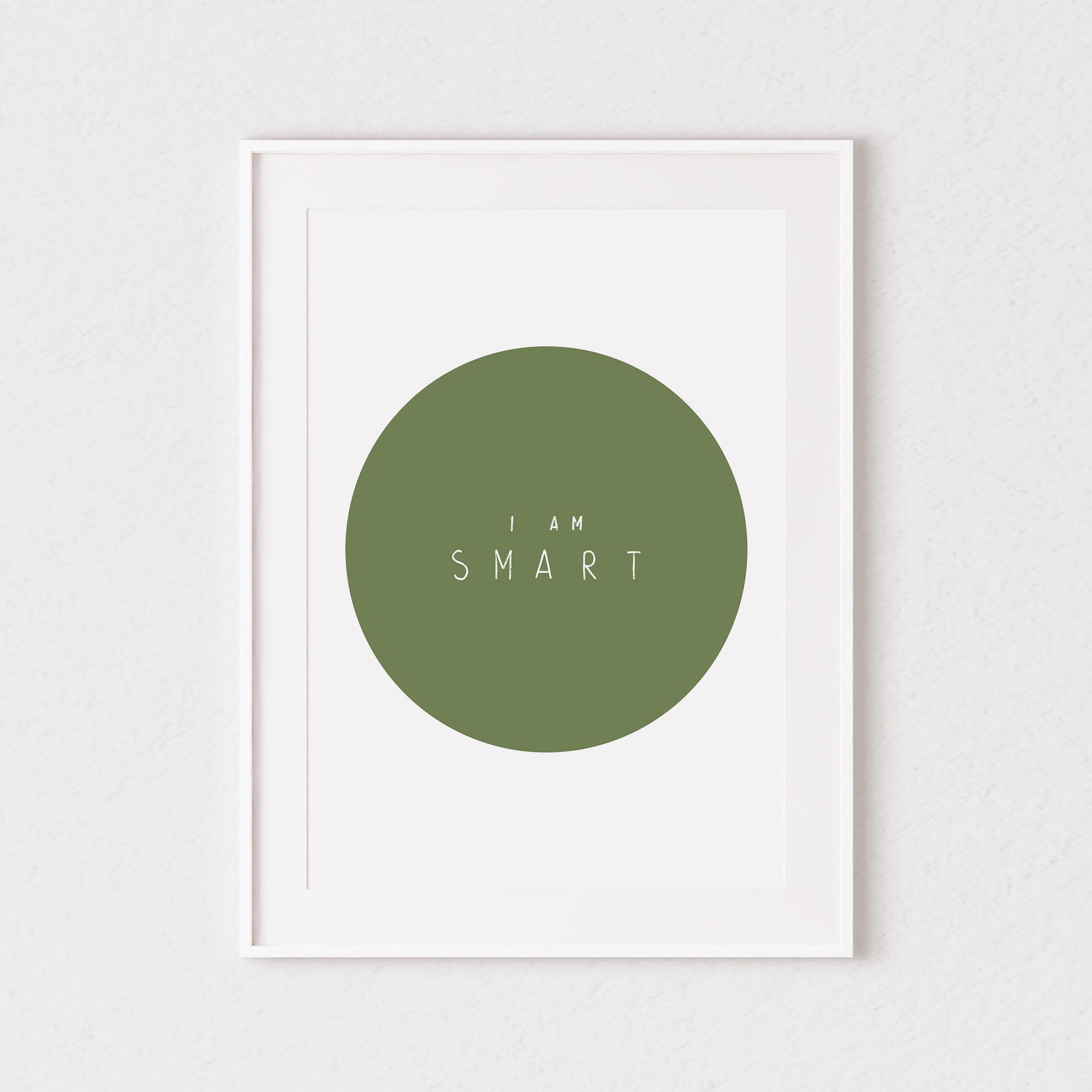 Printable I Am Affirmation Wall Art for Kids Bedroom Inspirational ...