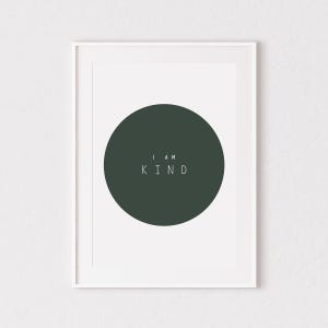 Printable I Am Affirmation Wall Art for Kids Bedroom - Inspirational ...