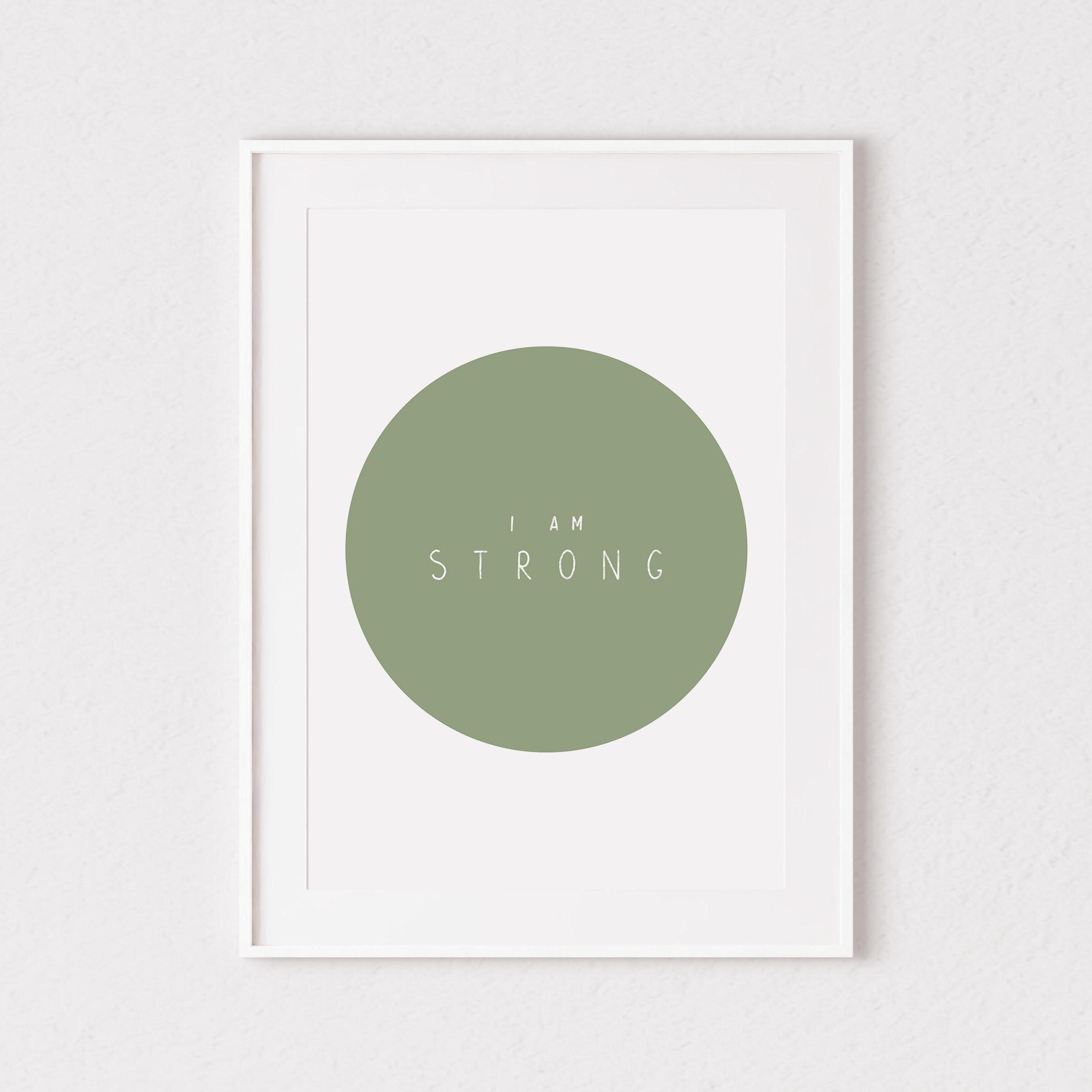 Printable I Am Affirmation Wall Art for Kids Bedroom - Inspirational ...