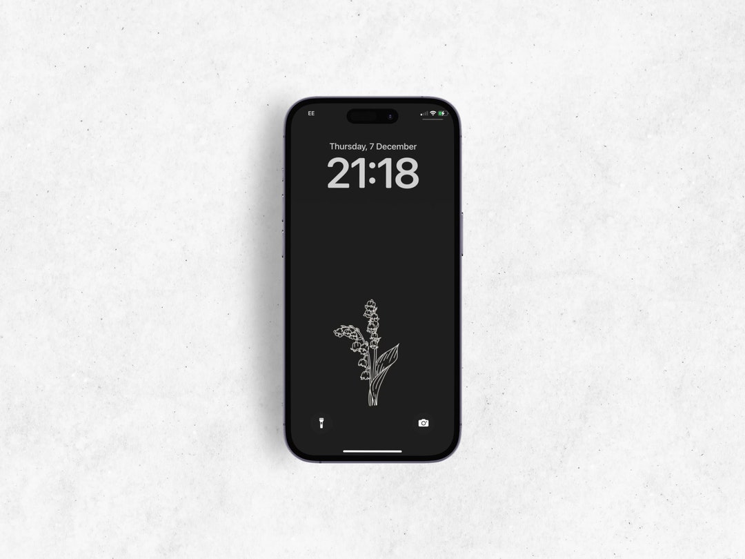 Lily of the Valley Birth Month Flower iPhone Wallpaper, Zodiac Phone ...