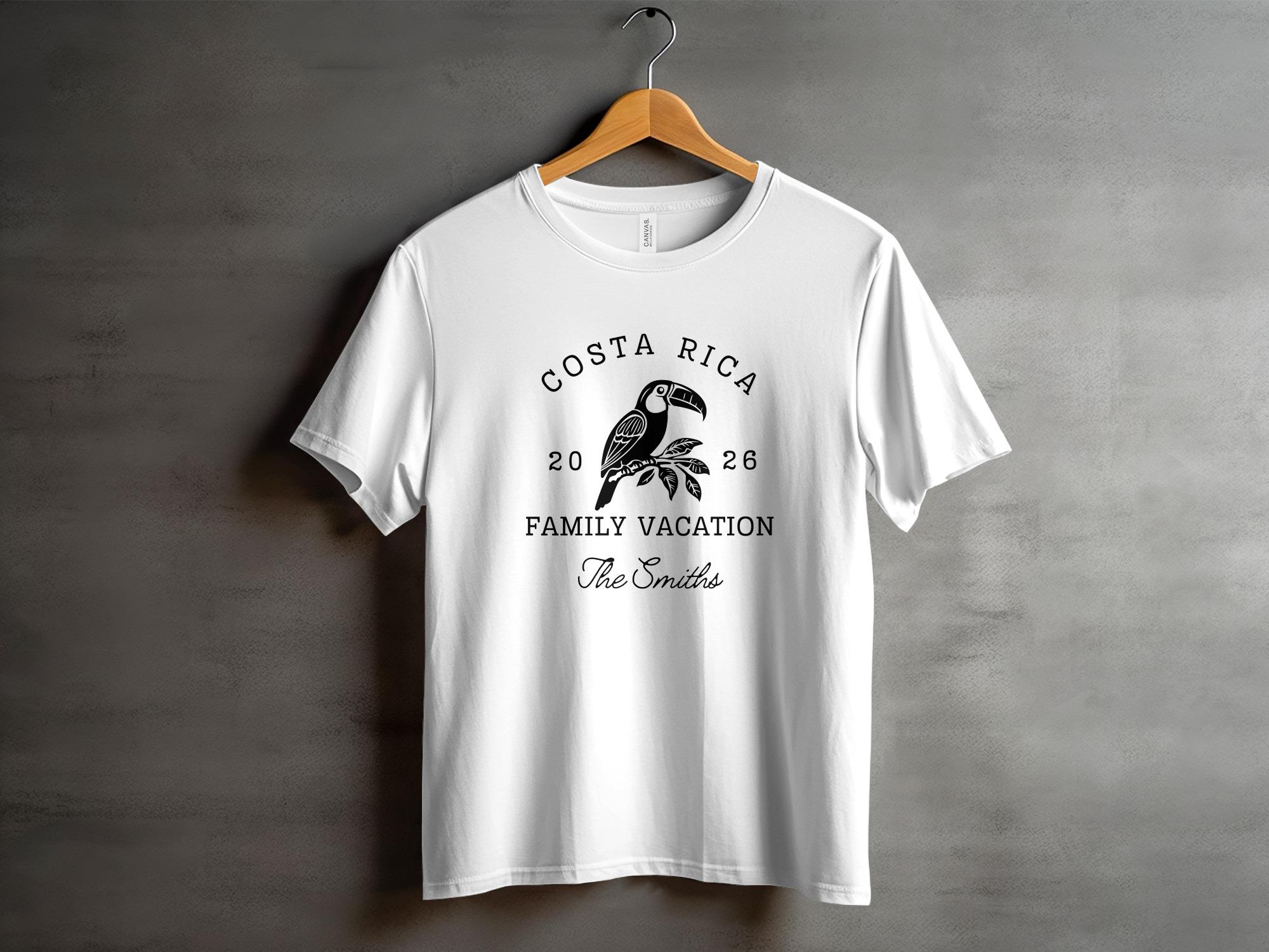 Costa Rica Family Vacation T-shirt, Personalized Toucan Tee, Custom ...