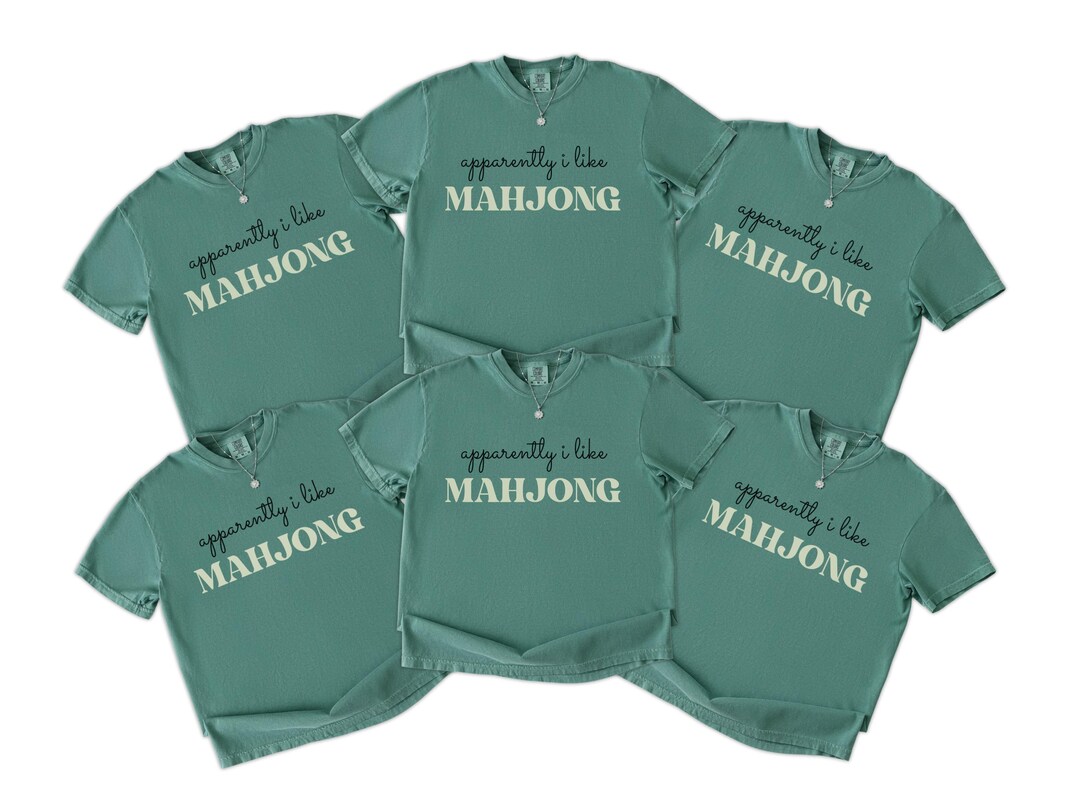 Mahjong Shirt, Apparently I Like Mahjong, Funny Mahjong Tee, Game Lover ...