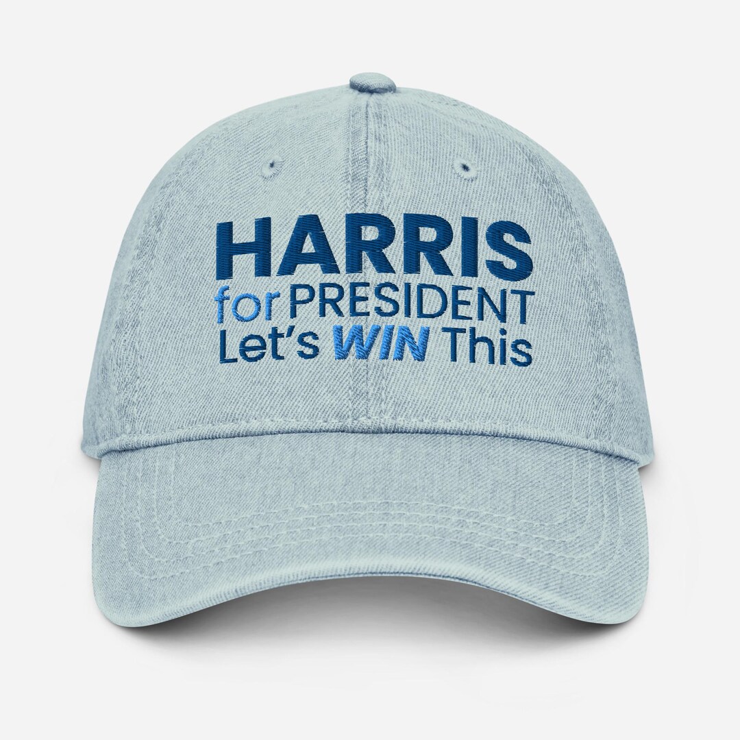 Kamala for President Let's Win This 2024 Denim Hat - Etsy