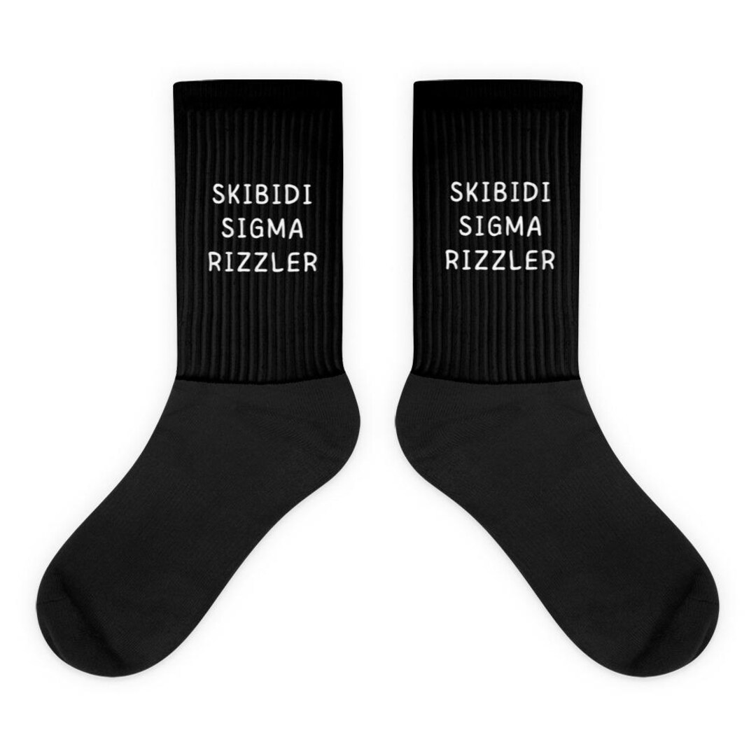 Skibidi Sigma Rizzler Socks Funny Trendy Gift, Boyfriend, Teen Gift ...