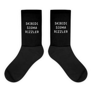 Skibidi Sigma Rizzler Socks Funny Trendy Gift, Boyfriend, Teen Gift ...