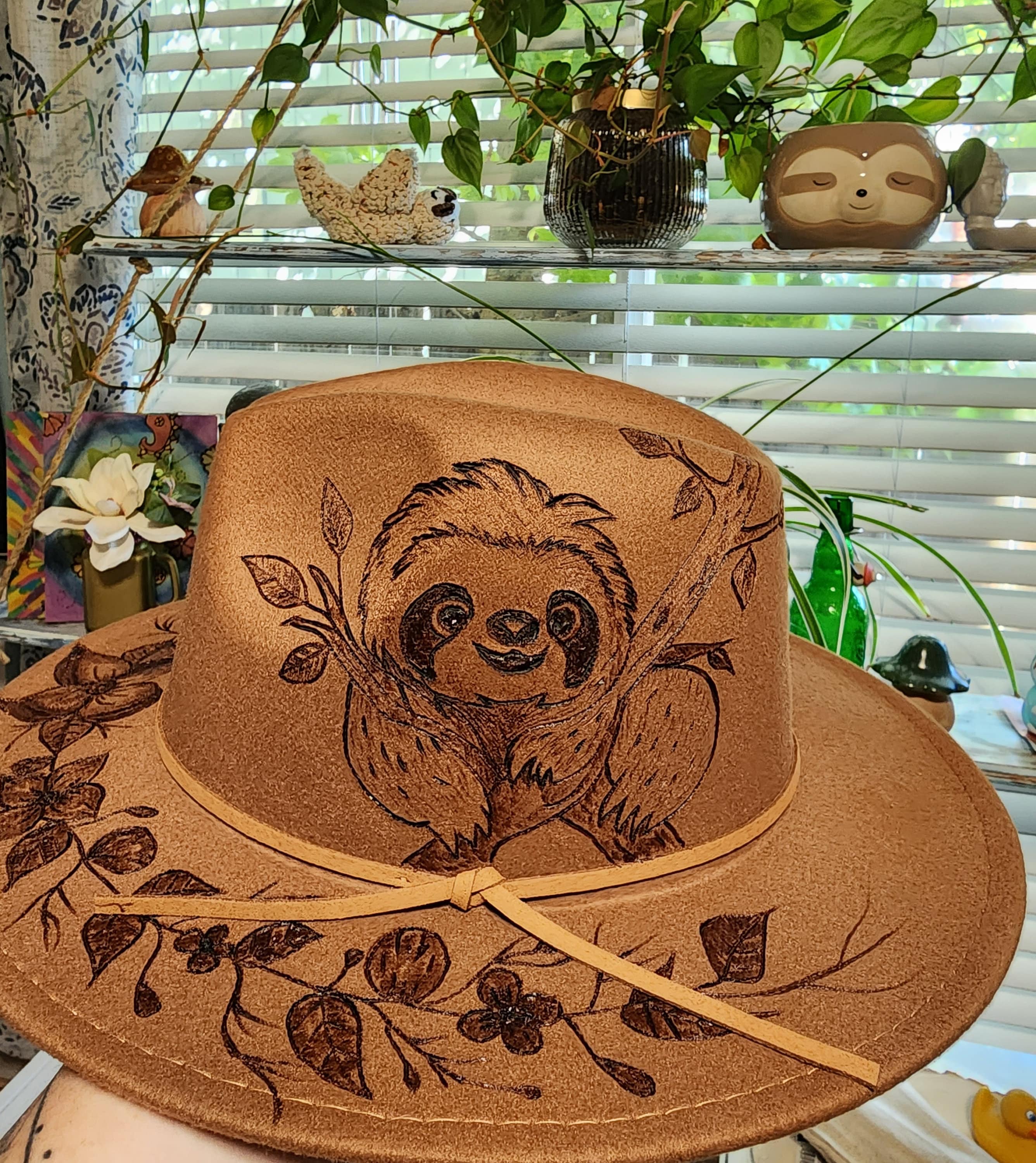 Wood Burned Felt Hats - Etsy