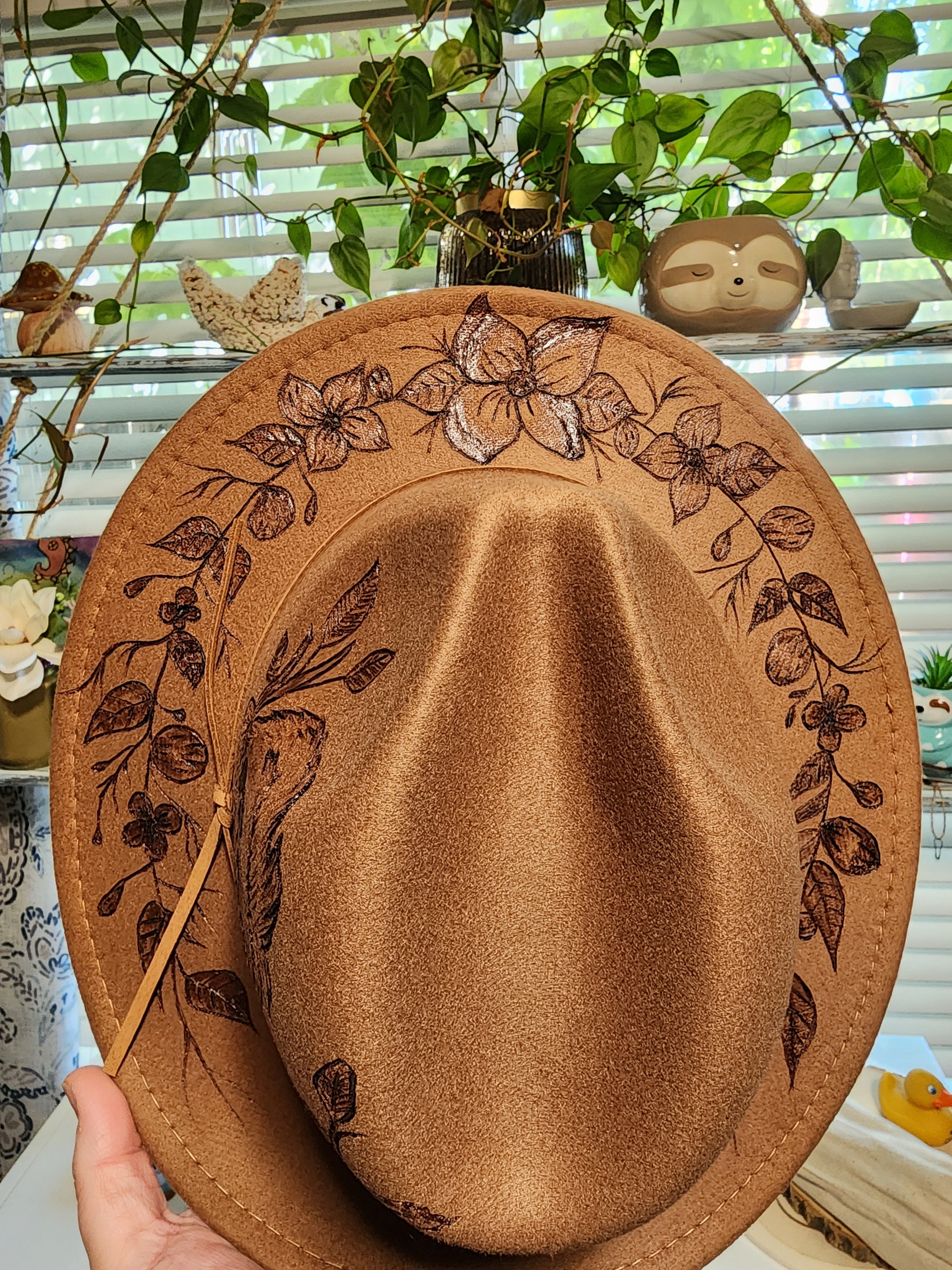 Wood Burned Felt Hats - Etsy