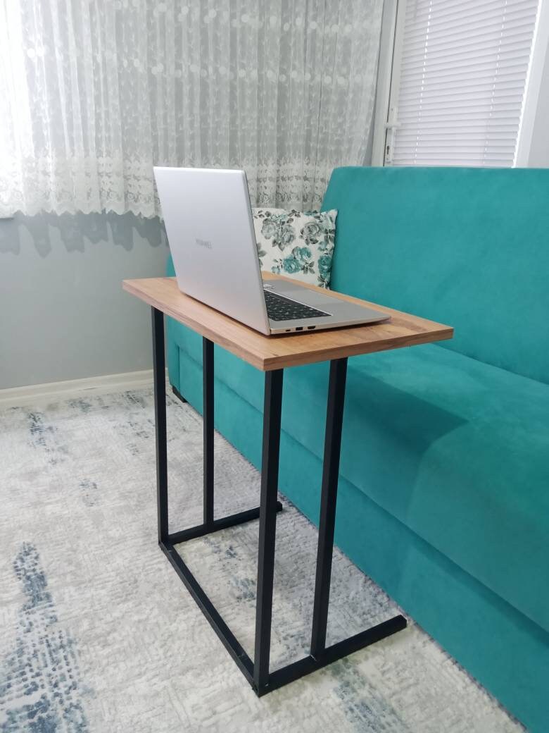 Wooden Laptop Table, Laptop Table, Portable Mobile Laptop Table ...