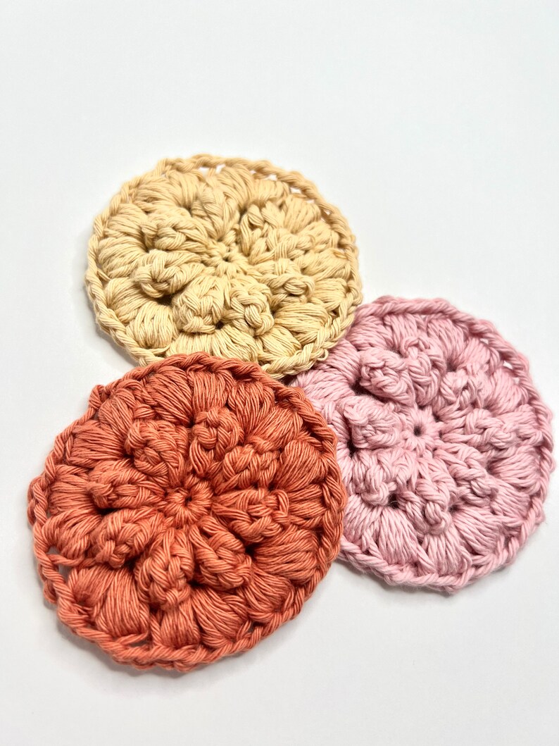 PDF Pattern - Crochet Face Scrubbies, Digital Download, Reusable ...