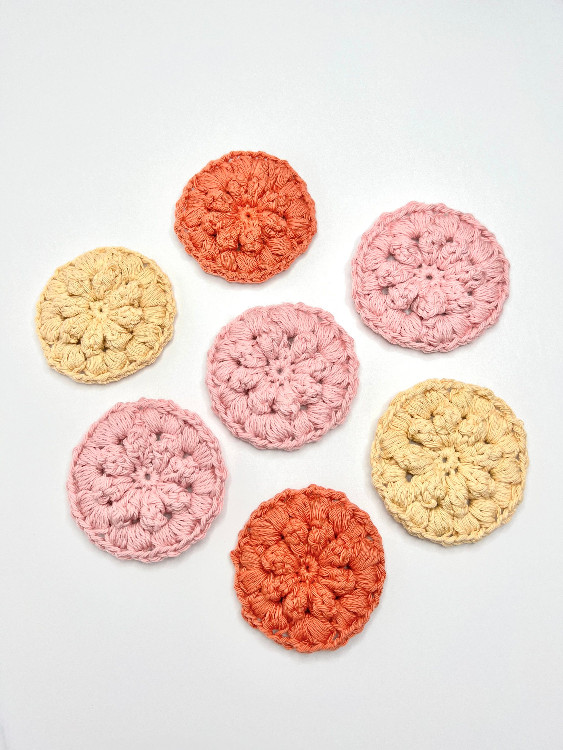 PDF Pattern - Crochet Face Scrubbies, Digital Download, Reusable ...