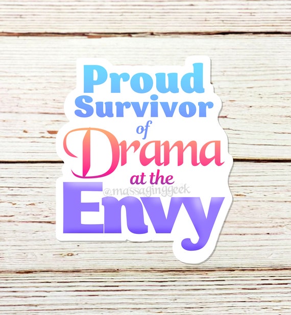Drama at the Envy Sticker Massage Therapist Sticker Sticker - Etsy