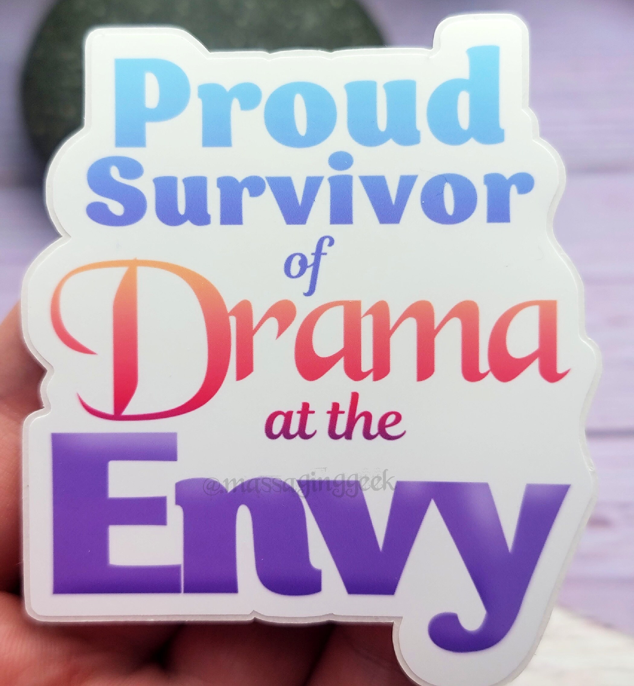 Drama at the Envy Sticker Massage Therapist Sticker Sticker - Etsy