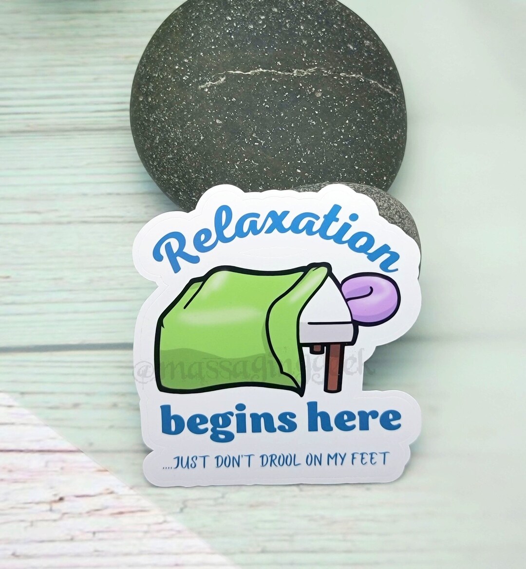 Funny Massage Therapist Sticker: Relaxation Meme, Water Bottle Decal - Etsy