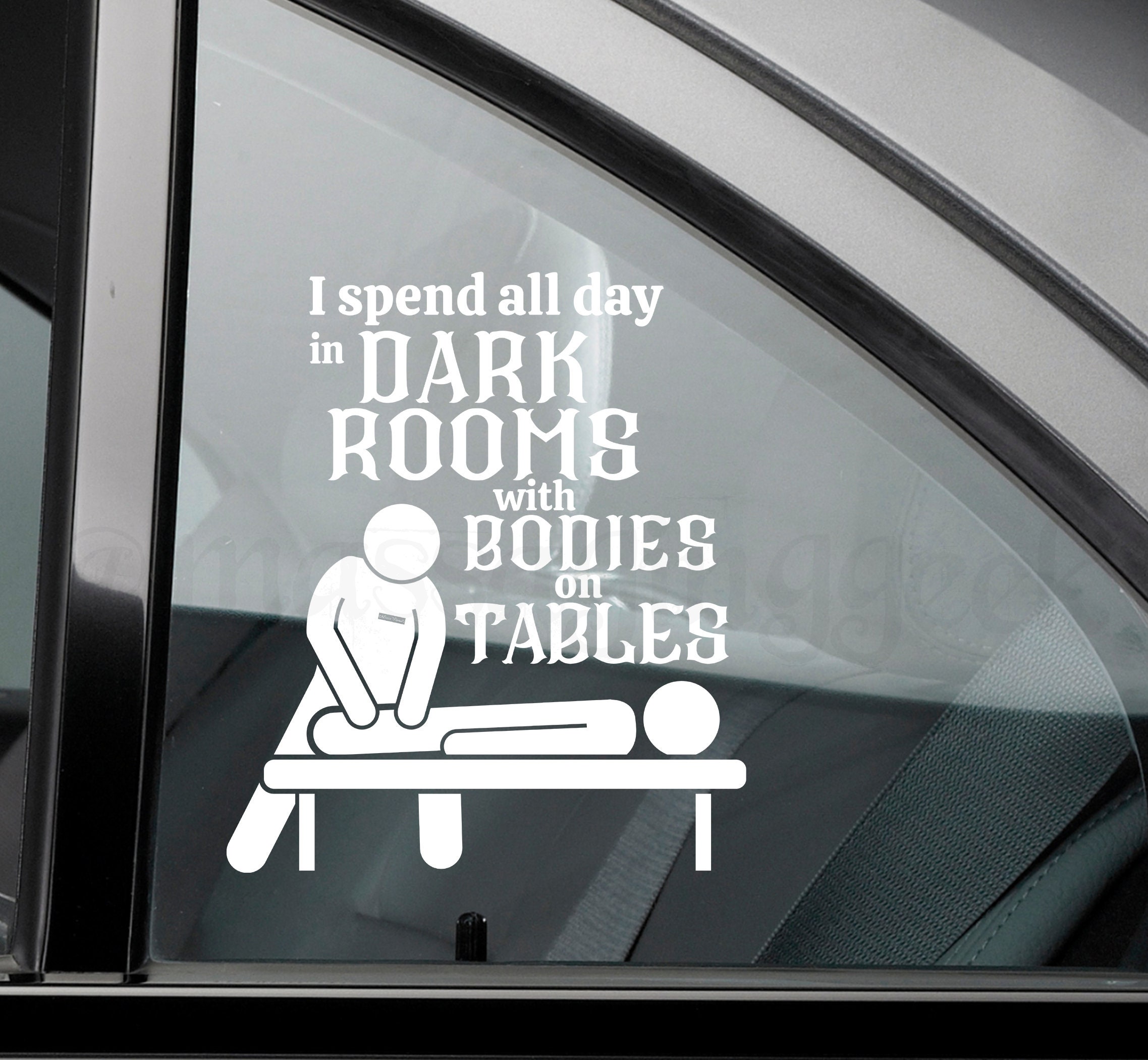 Creepy Massage Therapist Car Decal: Geeky Mortician Gift - Etsy