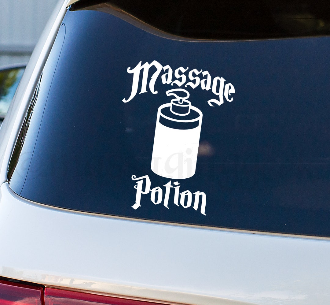 Massage Potion Car Decal Massage Therapist Car Decal Funny - Etsy